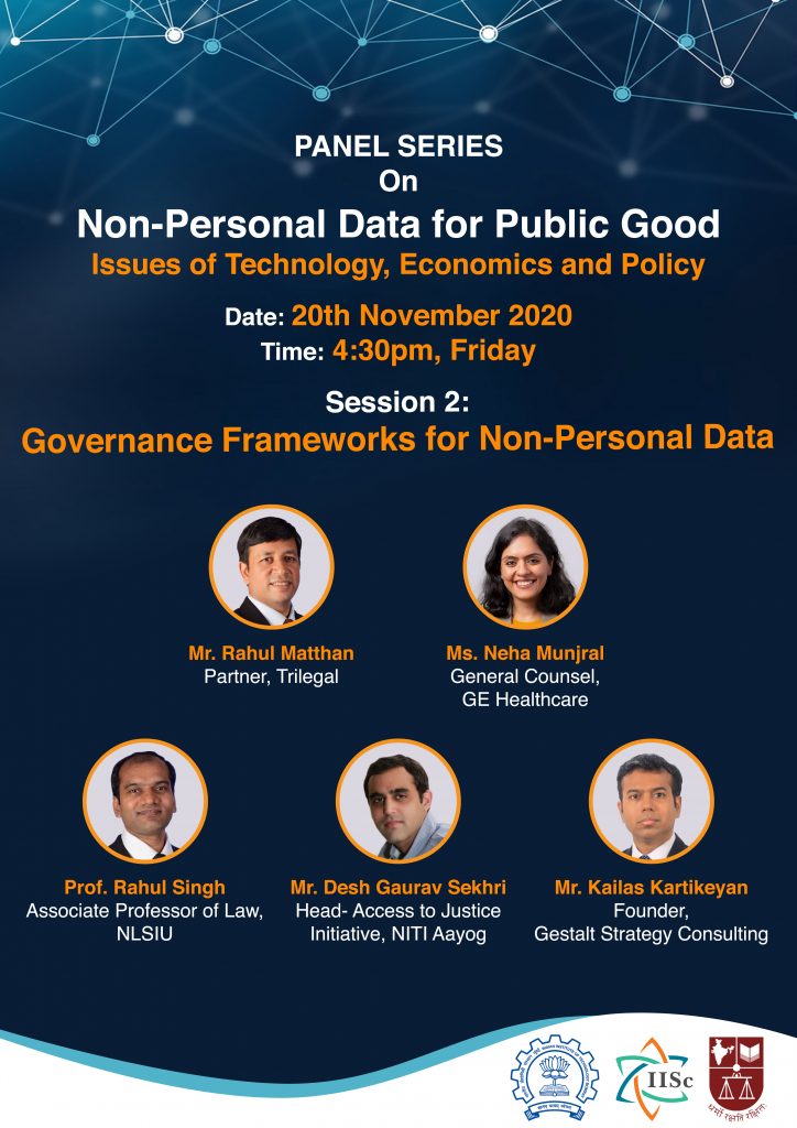 Panel Series | Governance Frameworks for Non-Personal Data - National ...