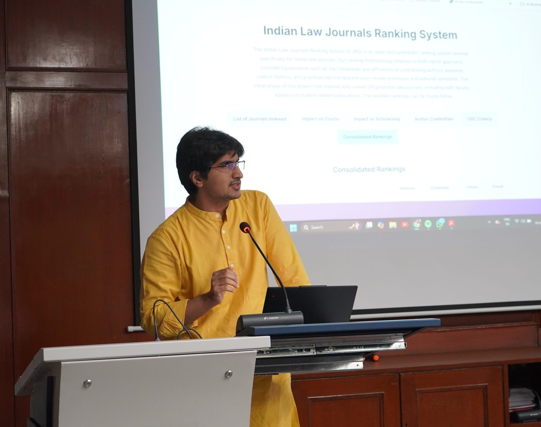 NLS Faculty Seminar | 'A Ranking System for Indian Legal Journals ...