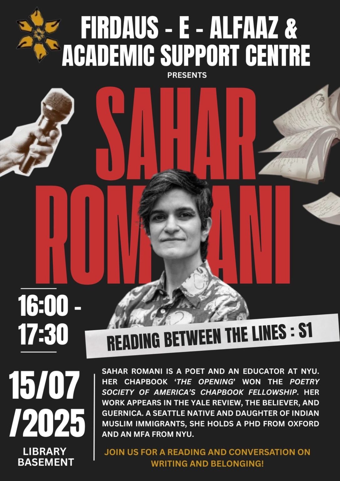 'Reading Between the Lines' with Dr. Sahar Romani - National Law School ...