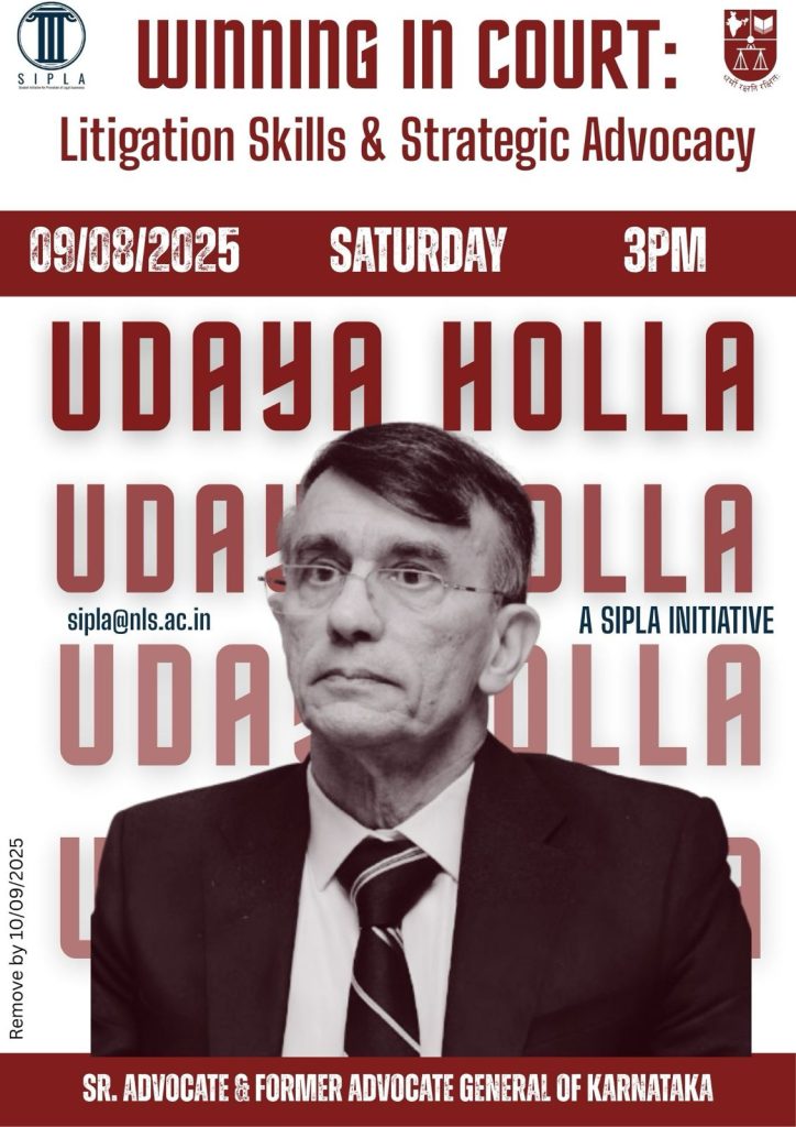 Guest Lecture on Litigation Skills & Strategic Advocacy by Senior ...