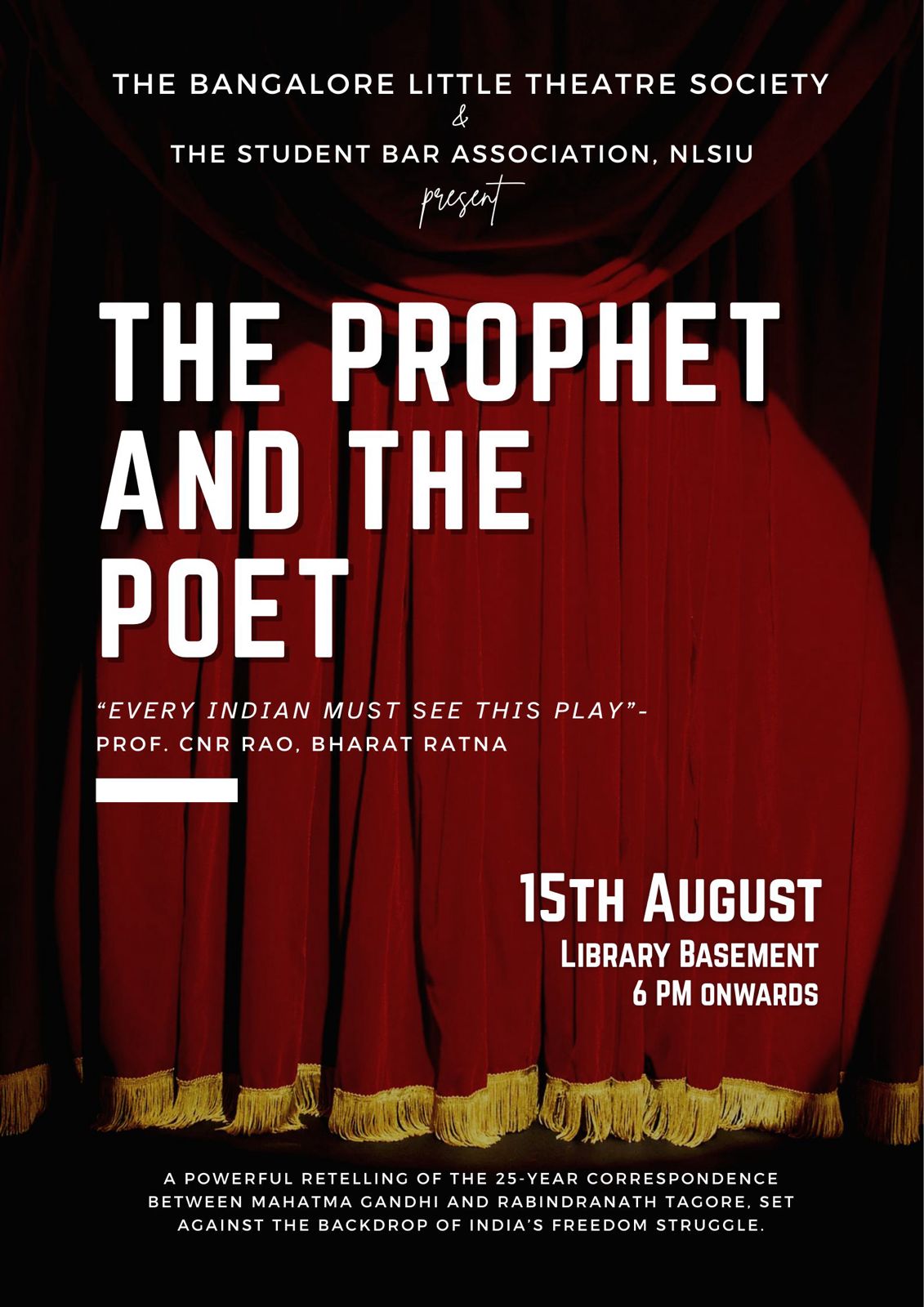 Bangalore Little Theatre's 'The Prophet and the Poet' | Performance at ...