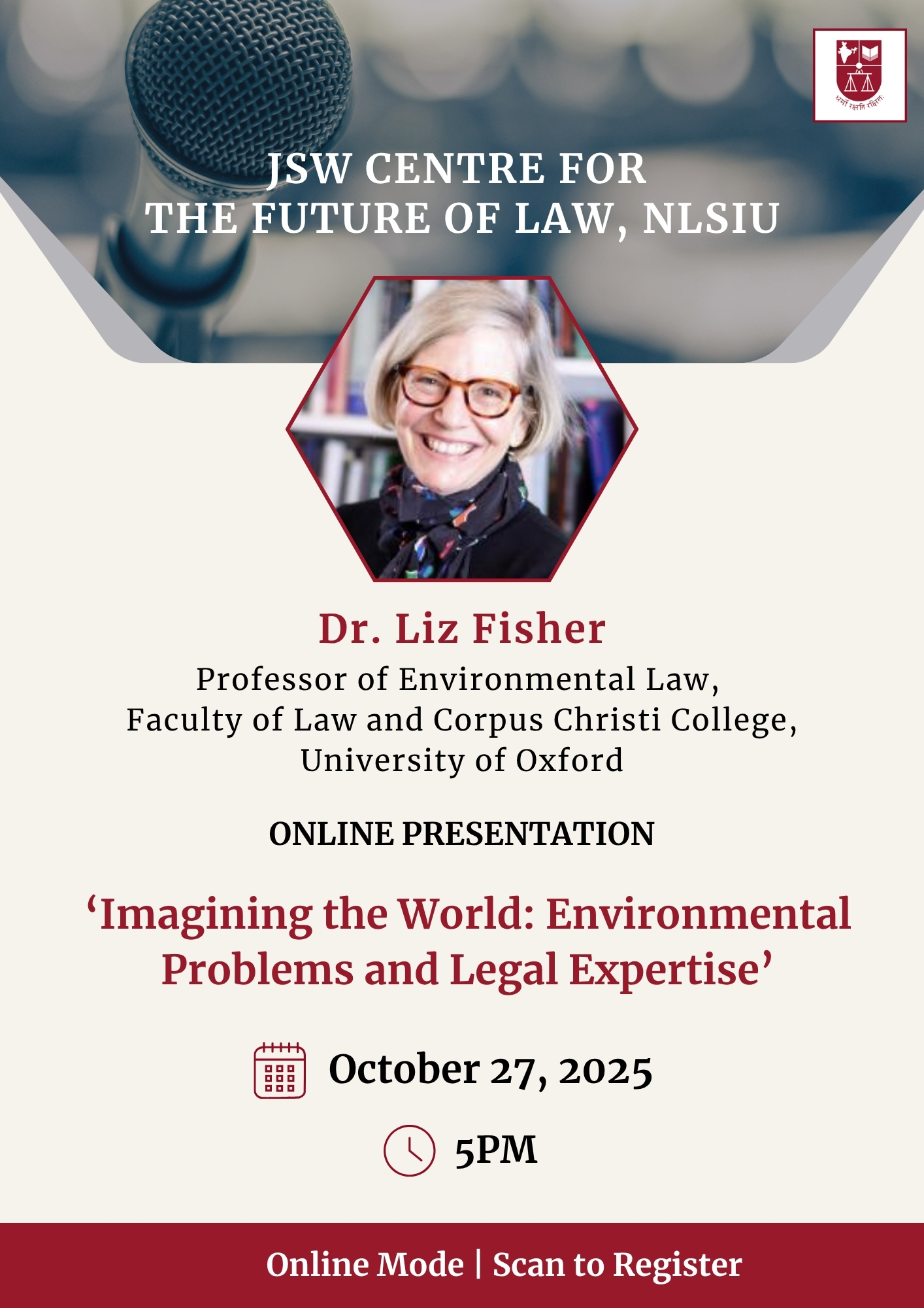 Presentation by Dr. Liz Fisher, University of Oxford | JSW Centre for ...